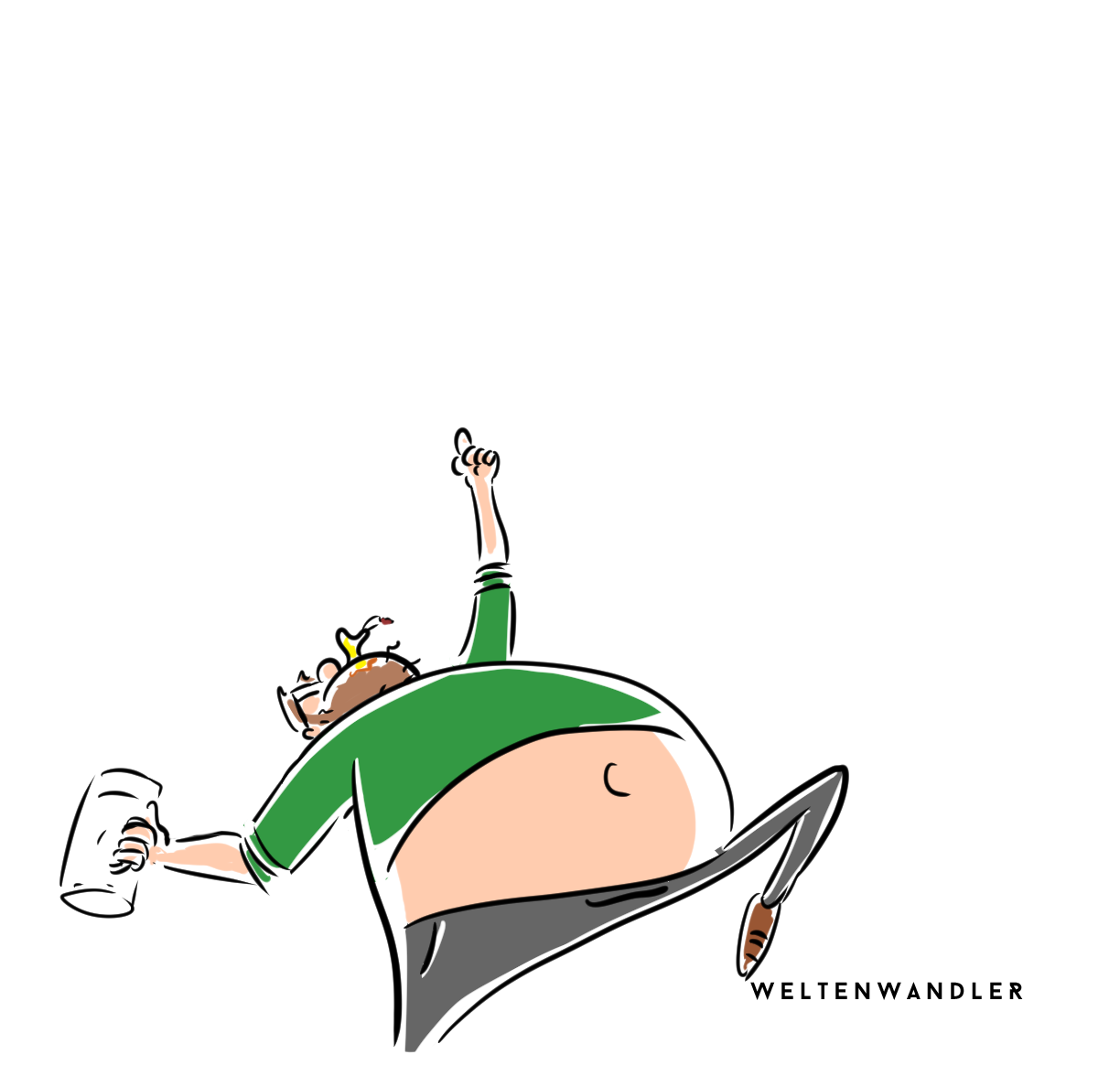 Tag des Bieres - eine GIF Animation der Weltenwandler Designagentur